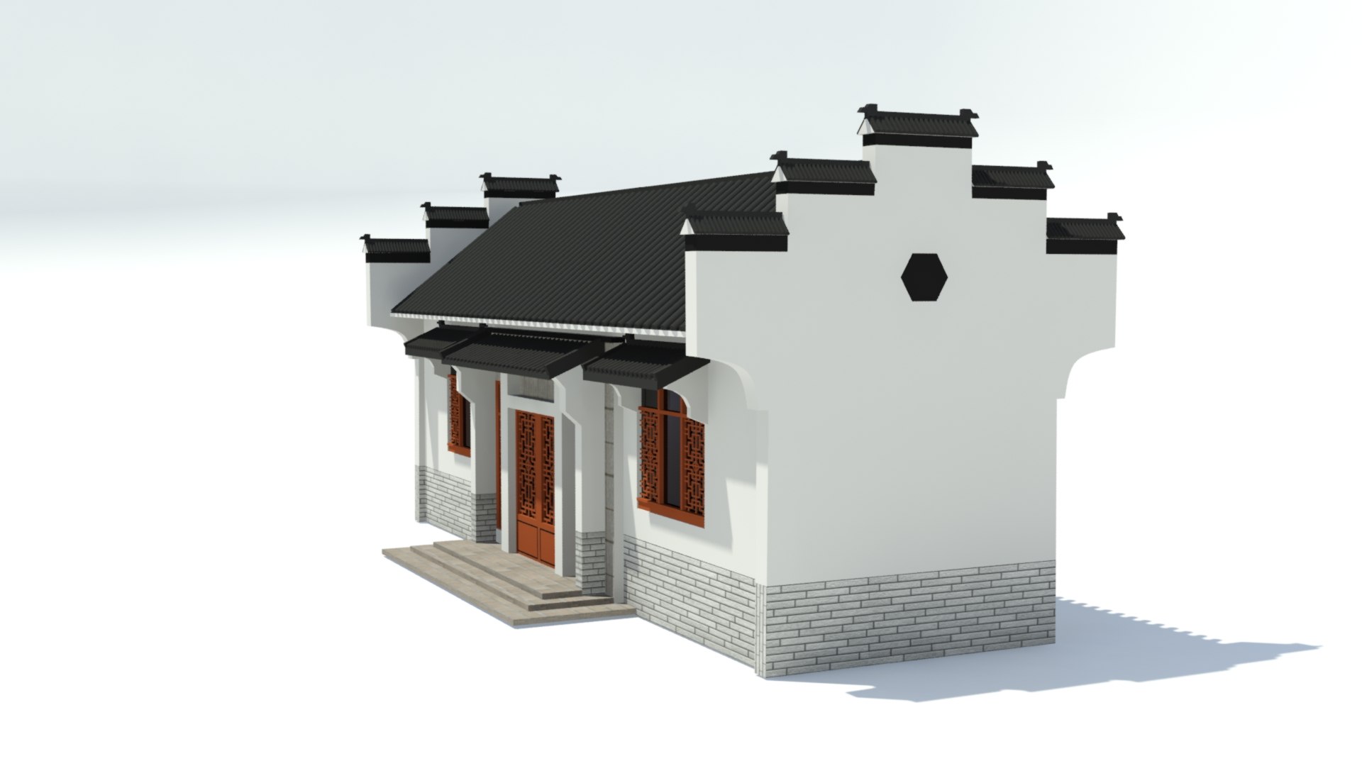 Chinese House Model - TurboSquid 1853479