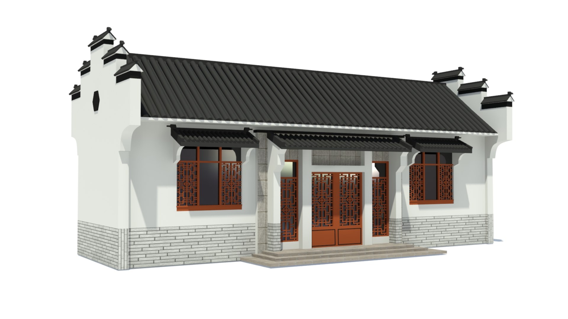 Chinese House Model - TurboSquid 1853479
