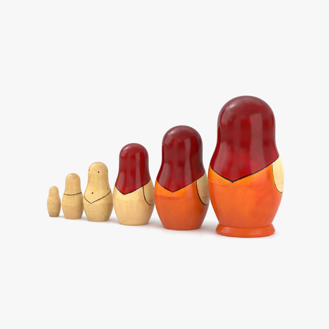 Matryoshka 3D model - TurboSquid 1959178