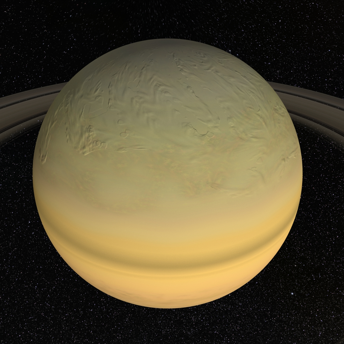 saturn planet 3d model