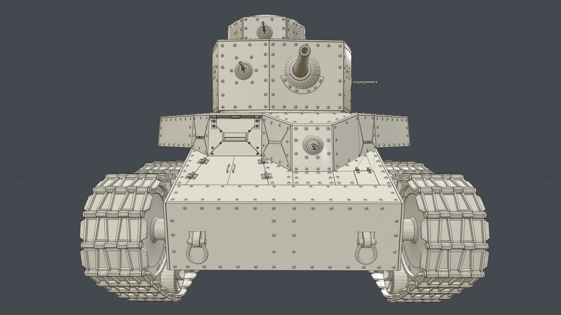 Tank T-24 Clean Model - TurboSquid 1792575