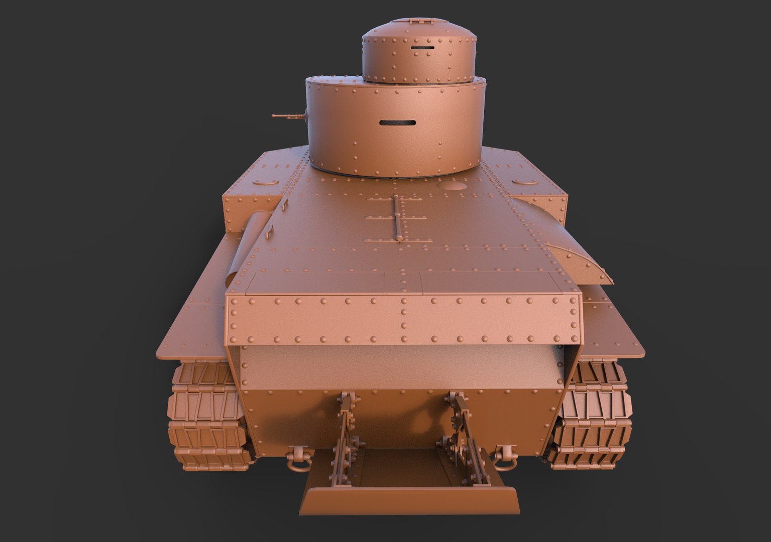 Tank T-24 Clean Model - TurboSquid 1792575