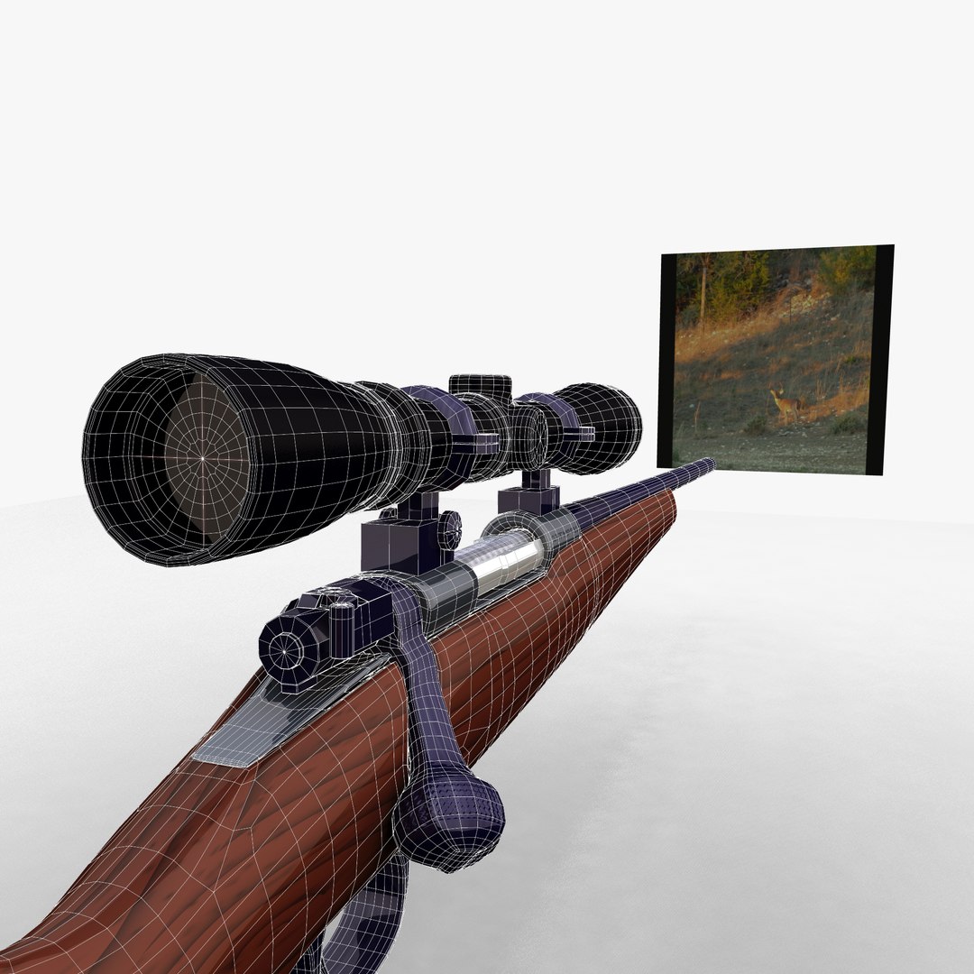 243 Deer Rifle Scope 3d Model