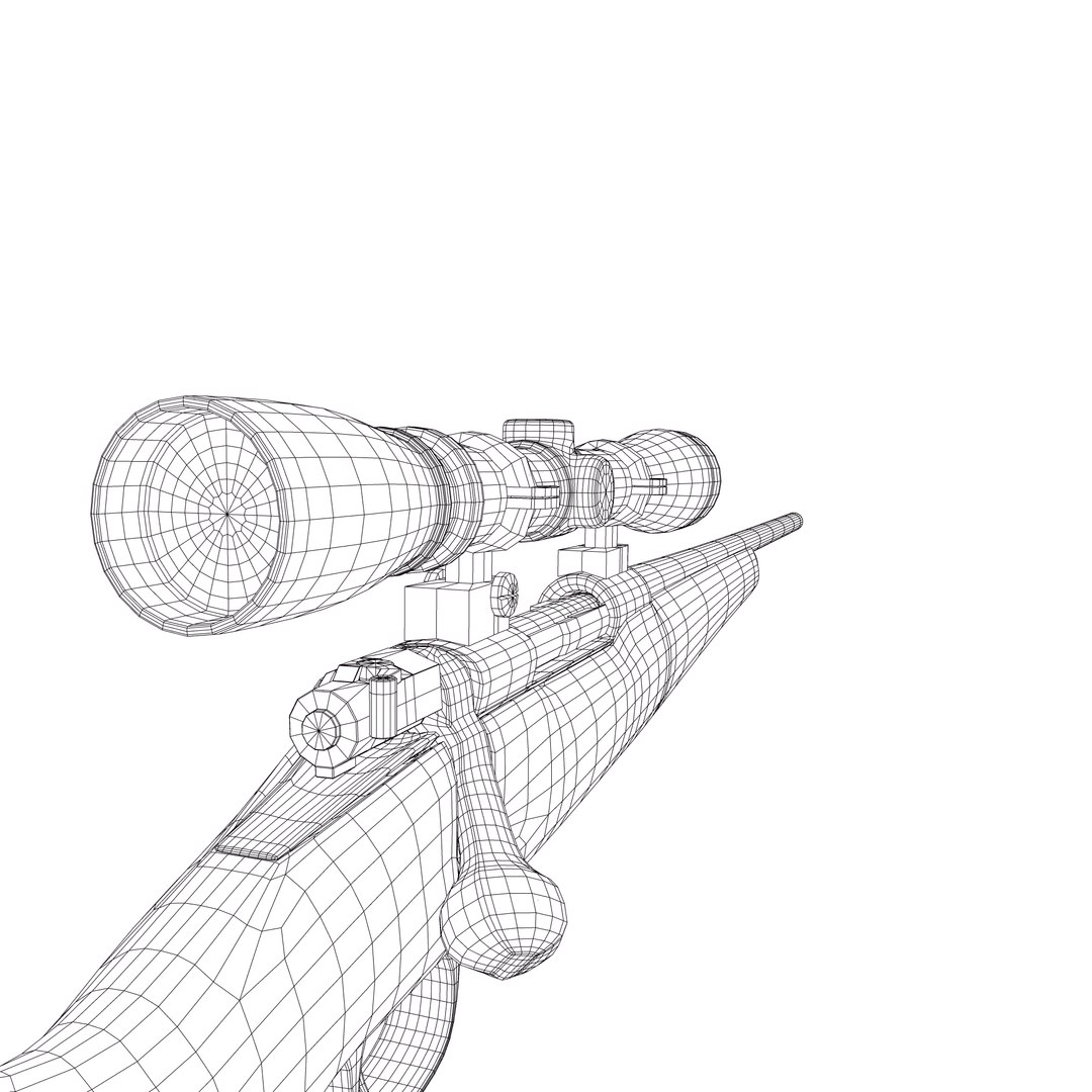 243 Deer Rifle Scope 3d Model