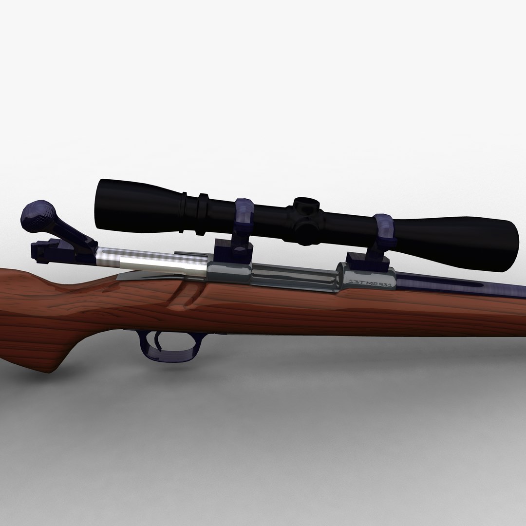 243 Deer Rifle Scope 3d Model