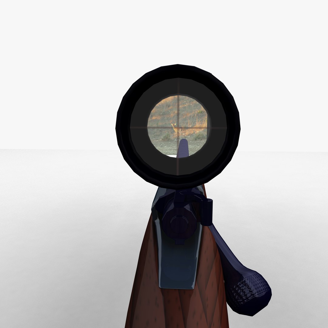 243 Deer Rifle Scope 3d Model