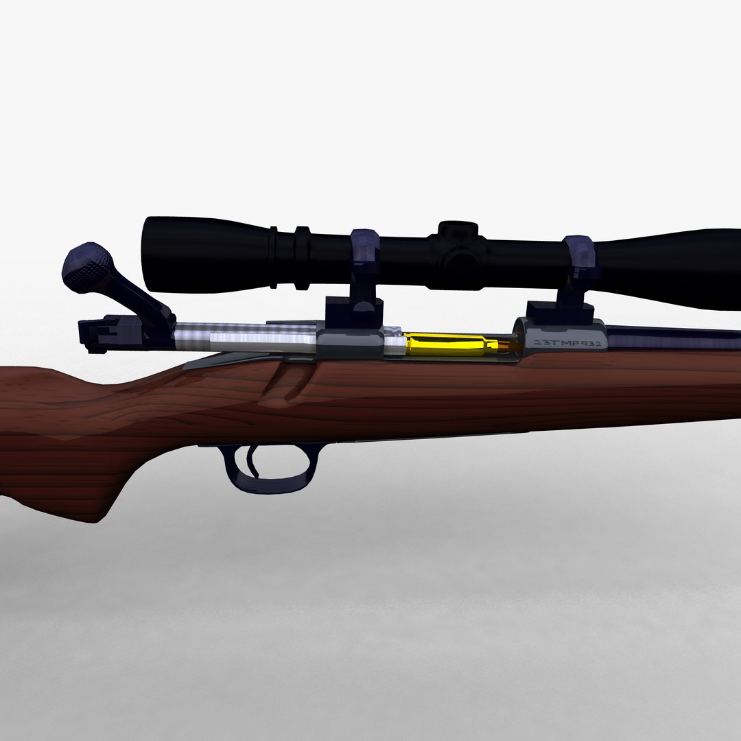 243 Deer Rifle Scope 3d Model