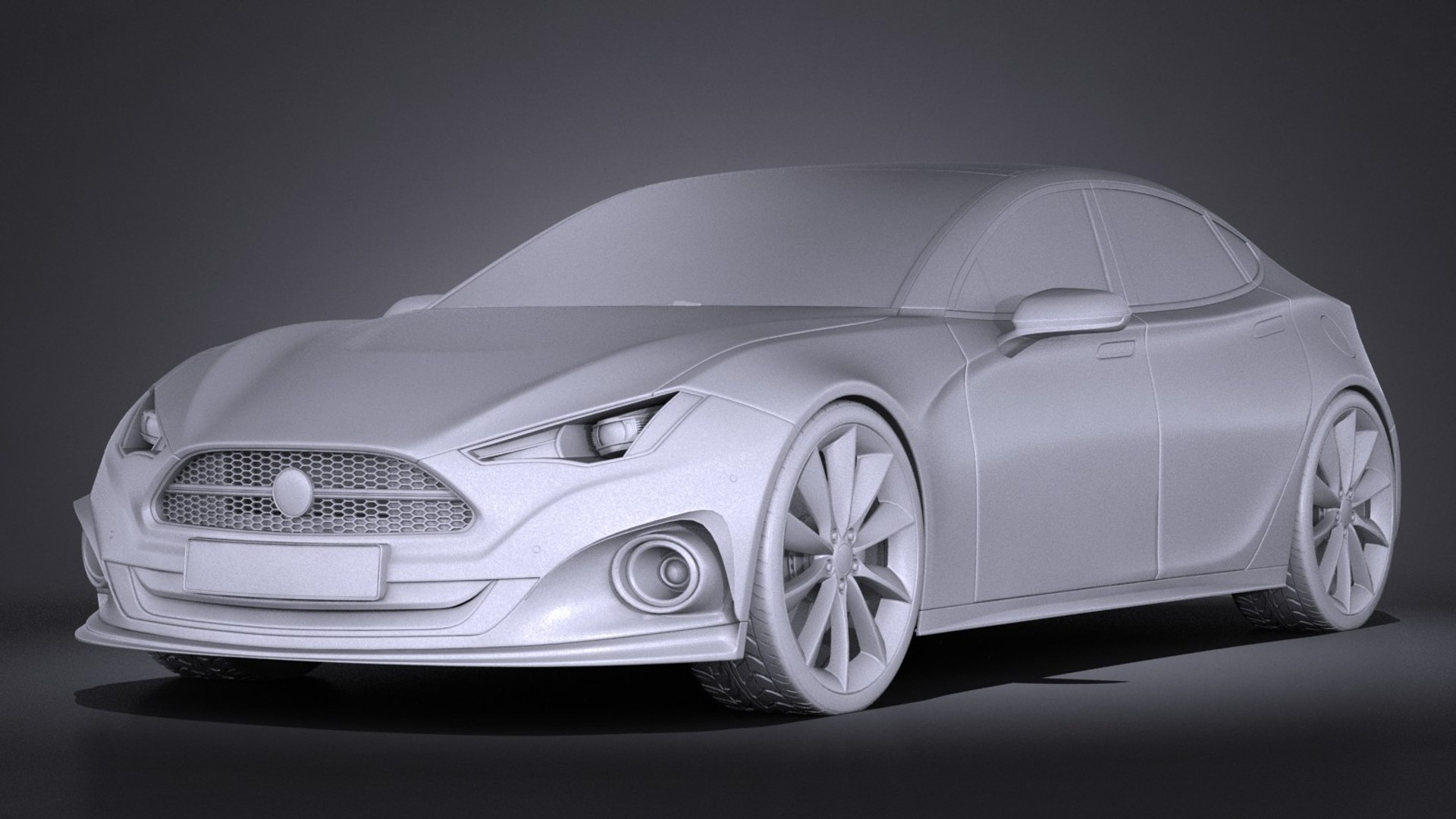 3d Generic Car Sport Model