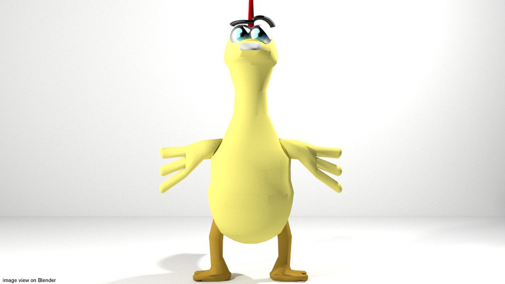 3d Model Cartoon Toon Chicken