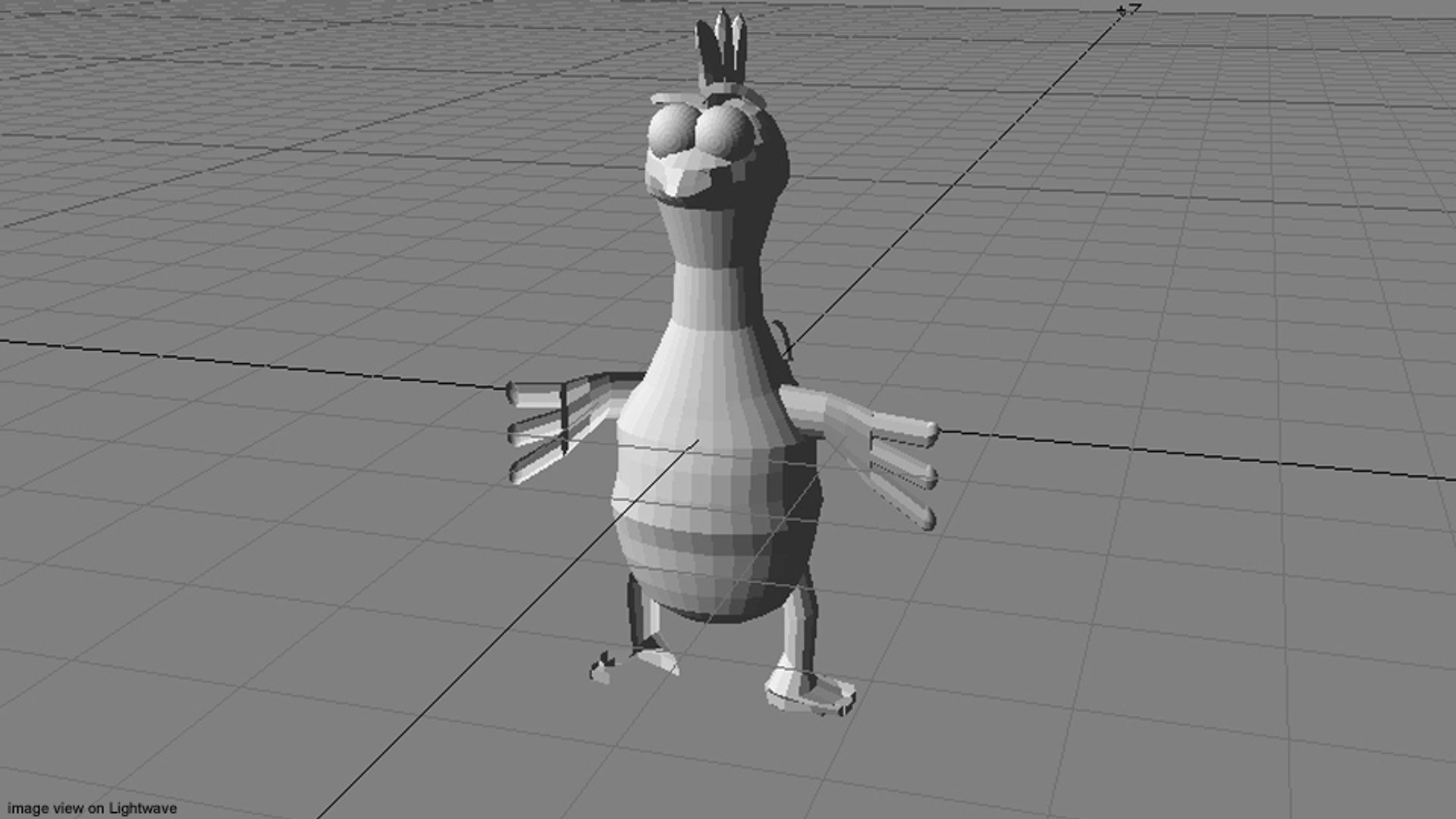 3d Model Cartoon Toon Chicken