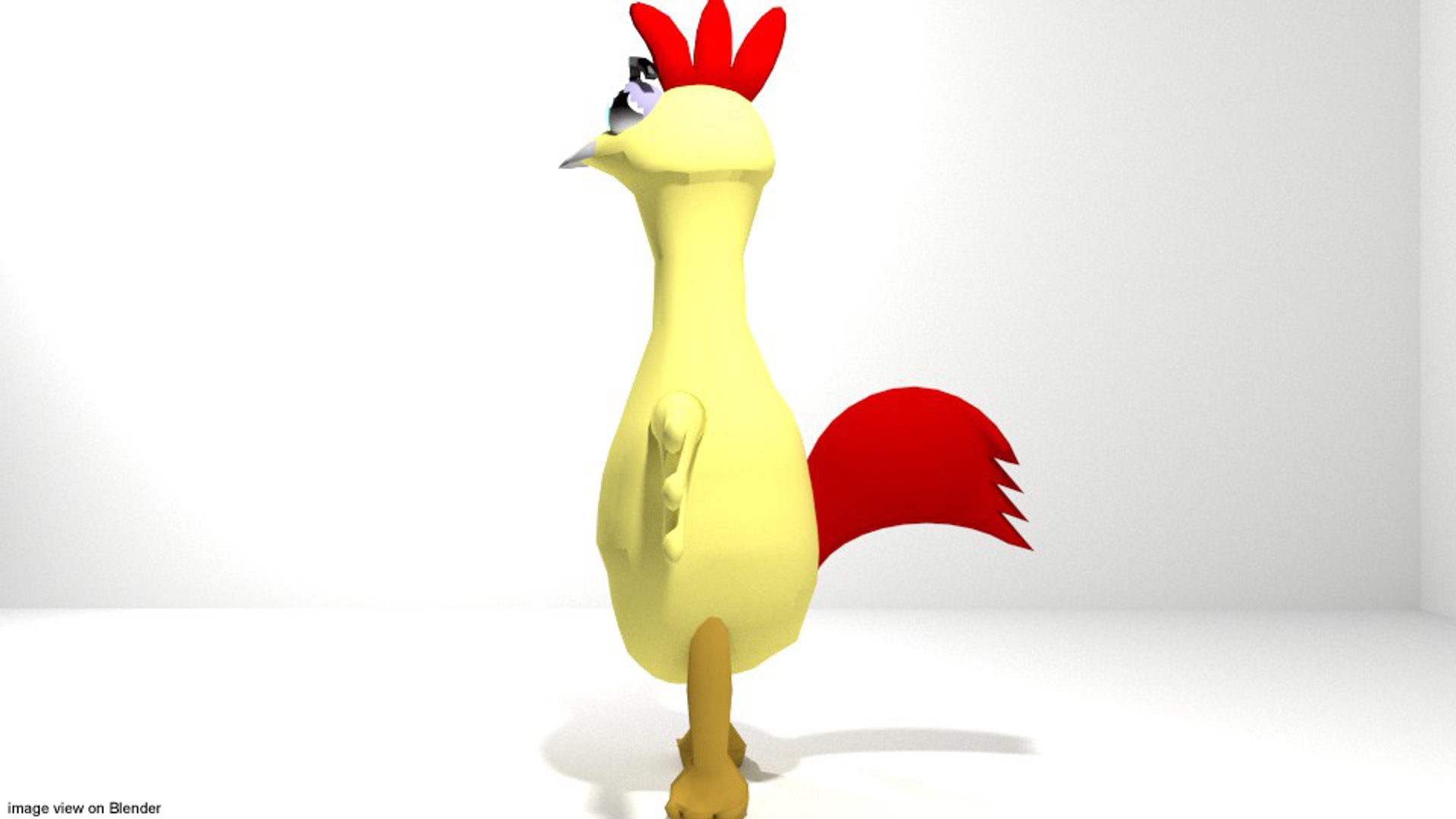3d Model Cartoon Toon Chicken