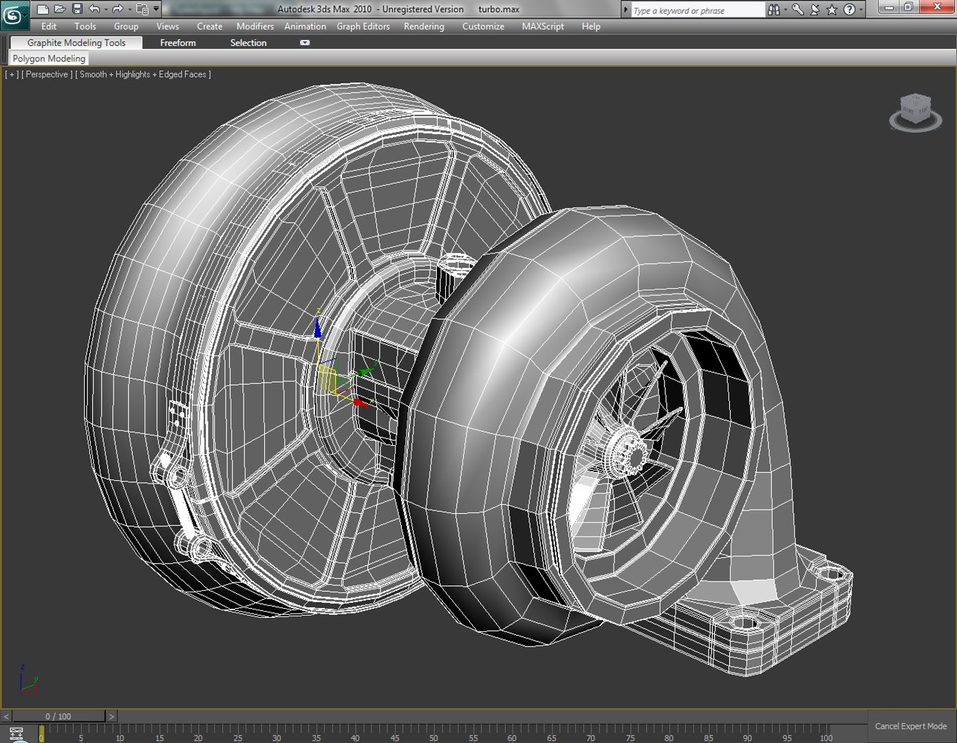 3d Model Turbo Polys