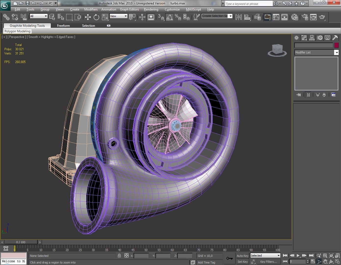 3d Model Turbo Polys