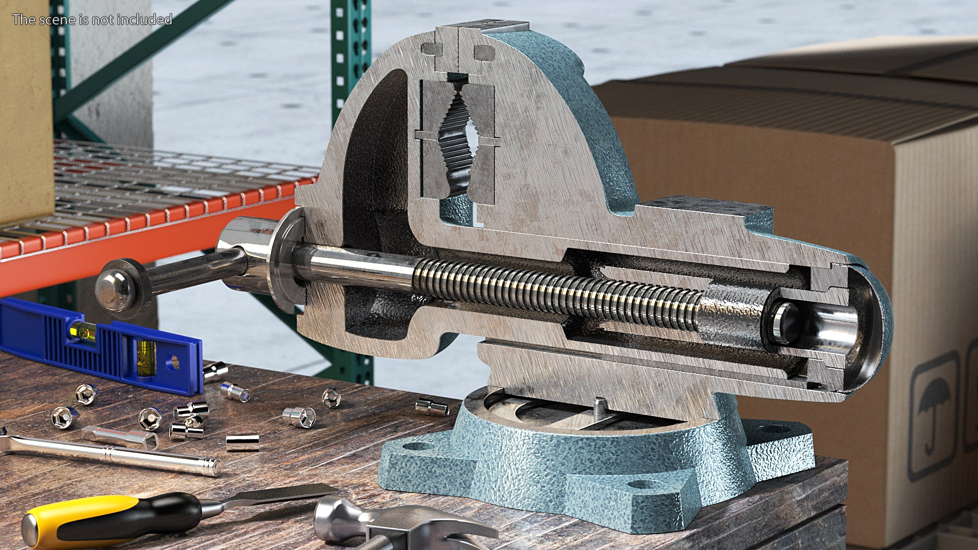 Wilton Bench Vise Cross Section 3D Model - TurboSquid 1674018