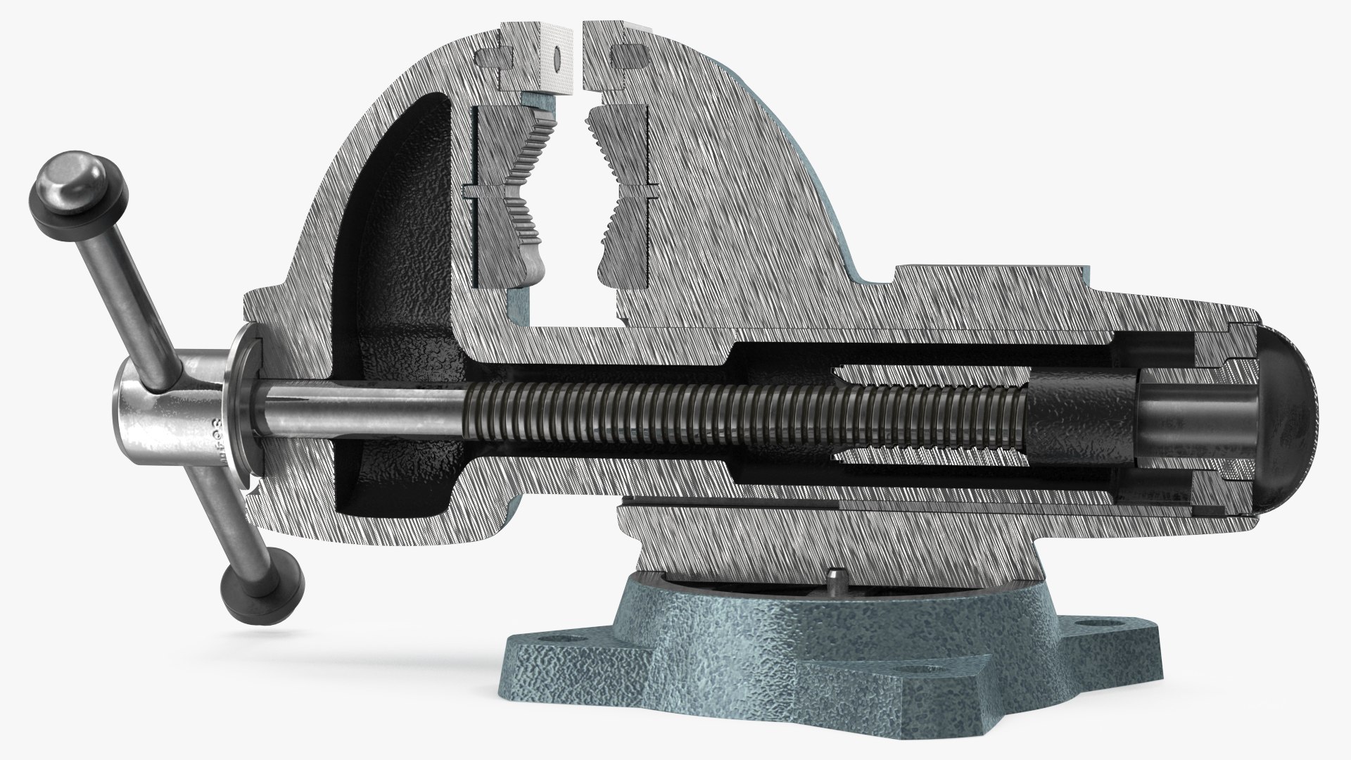 Wilton Bench Vise Cross Section 3D Model - TurboSquid 1674018