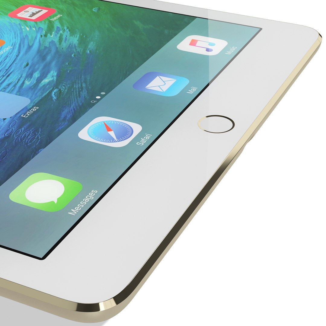 3d realistic apple ipad mini