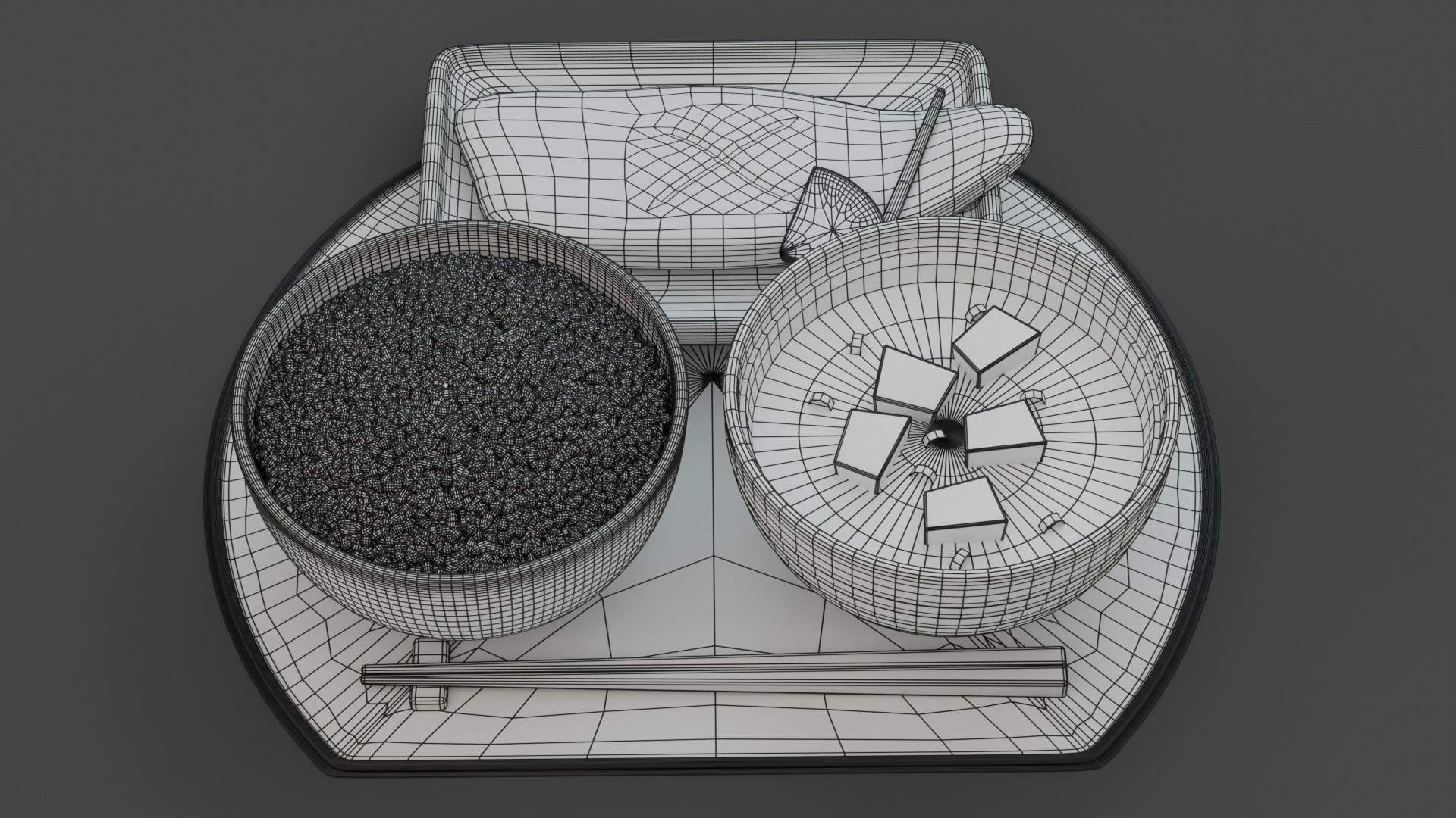 Grilled Fish Set Meal 3D Model - TurboSquid 1881206