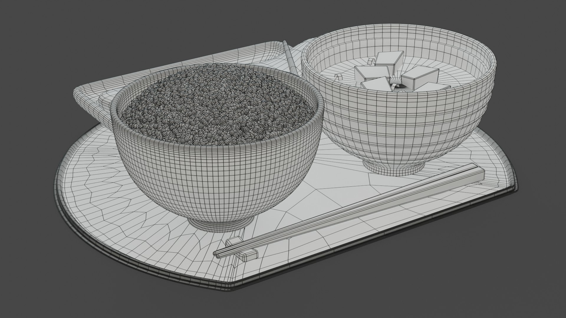 Grilled Fish Set Meal 3D Model - TurboSquid 1881206