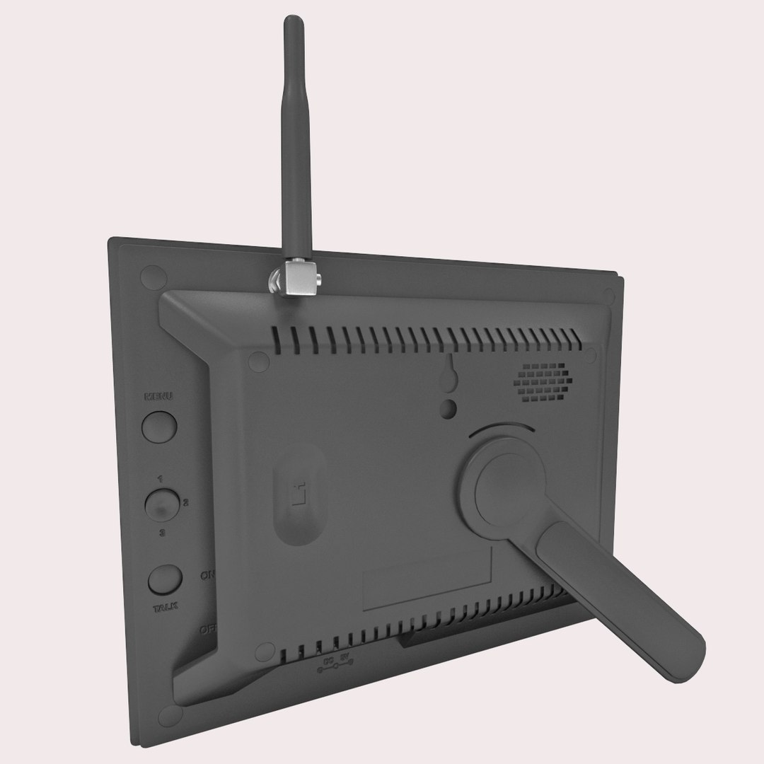 3d Model Wireless Security Lcd Monitor