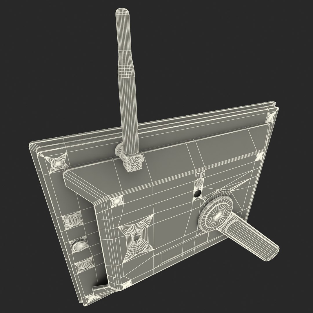 3d Model Wireless Security Lcd Monitor