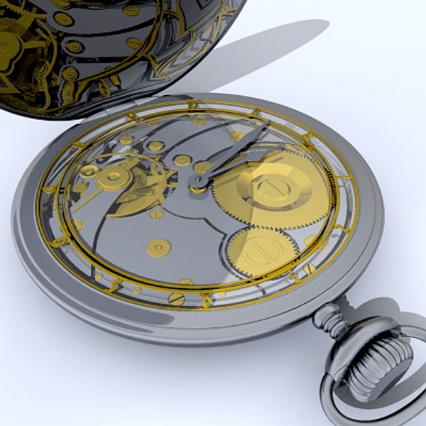 3d pocket watch model