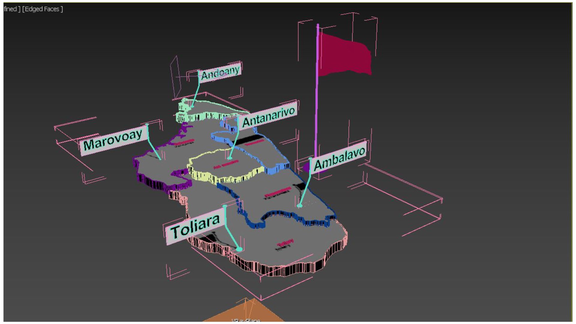 Provinces State Cities 3D Model - TurboSquid 1692215
