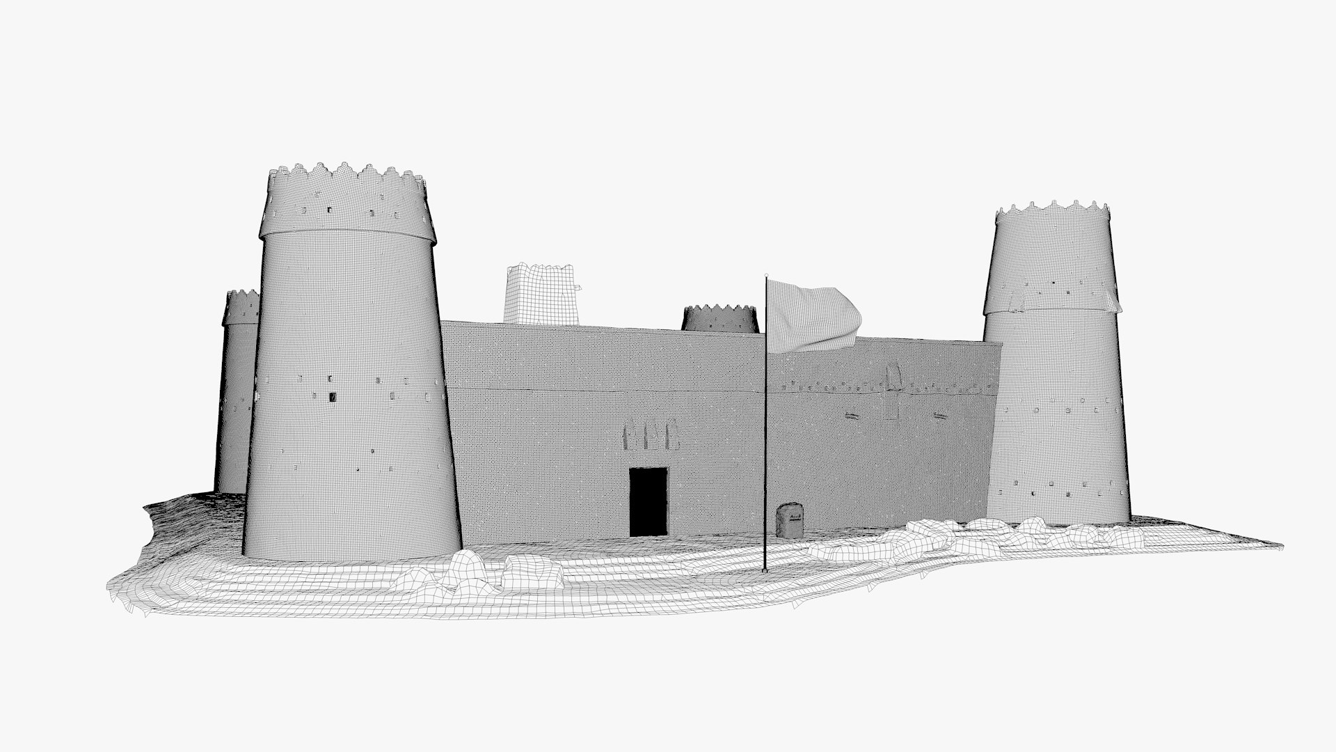 Masmak Fortress Model - TurboSquid 1736172