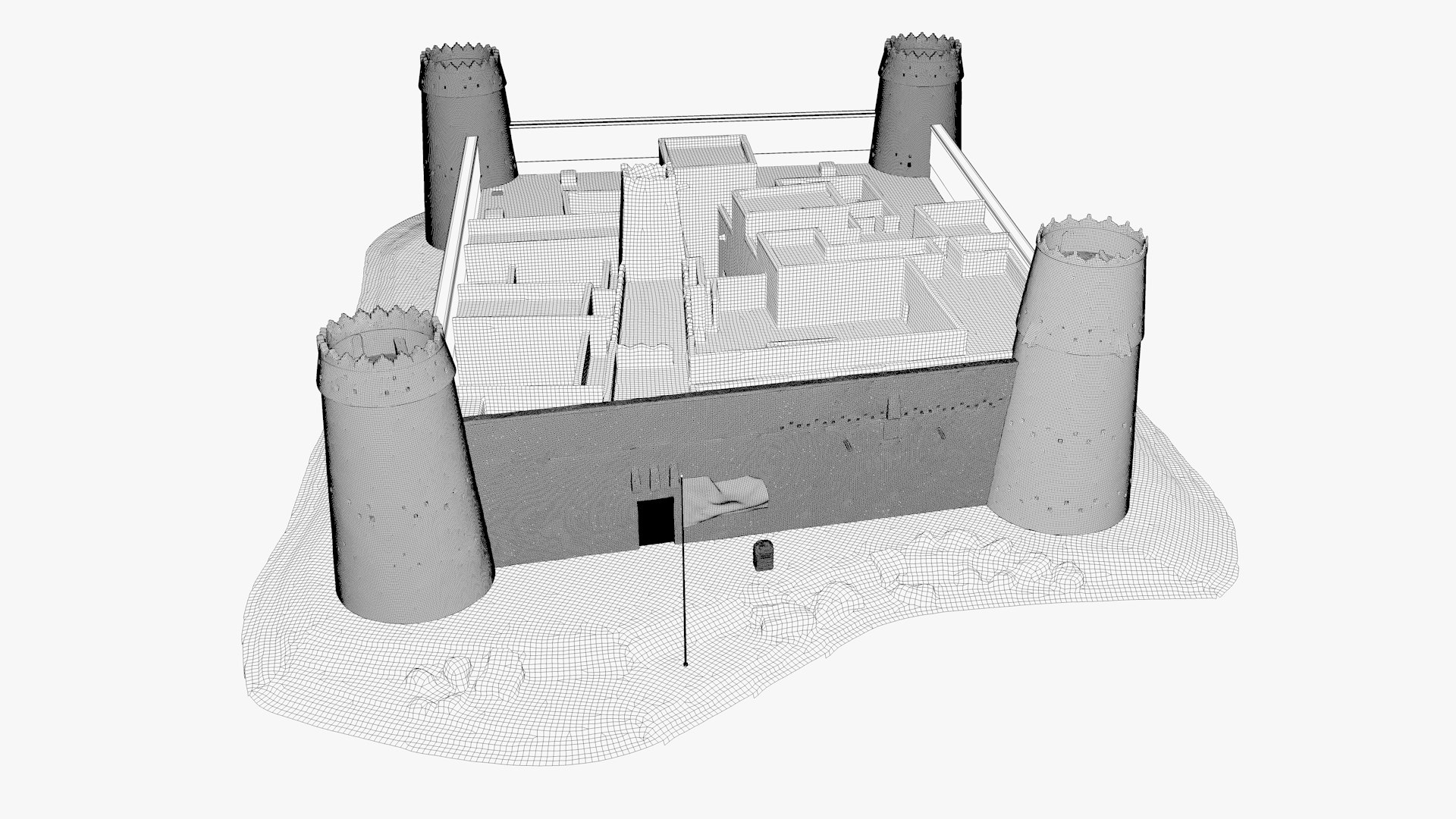 Masmak Fortress Model - TurboSquid 1736172