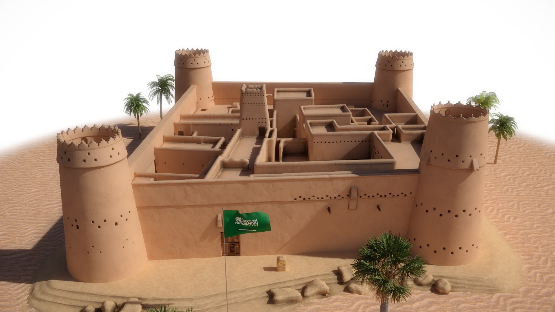 Masmak Fortress Model - TurboSquid 1736172