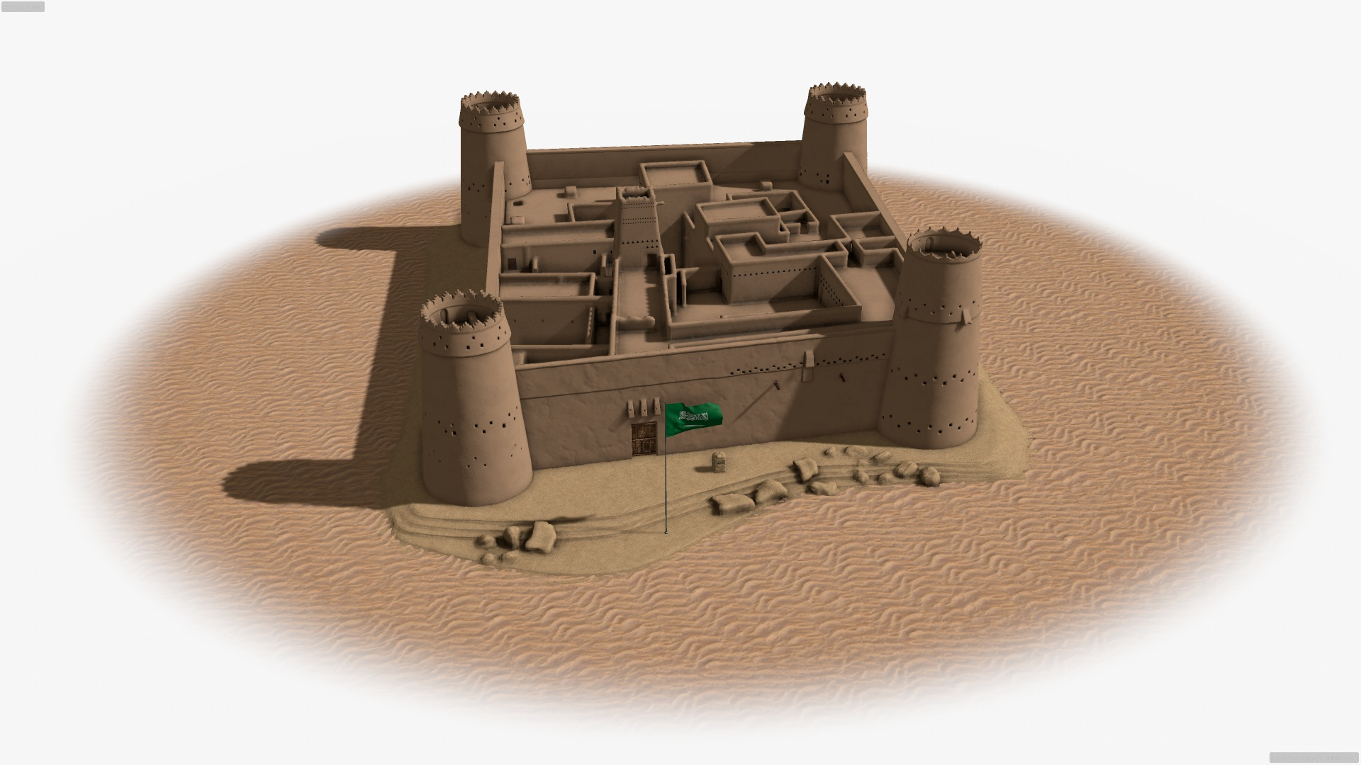 Masmak Fortress Model - TurboSquid 1736172
