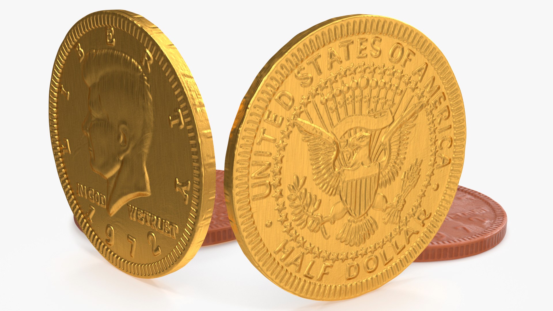Milk Chocolate Coin With Golden Foil Wrapper 3D Model - TurboSquid 2101470