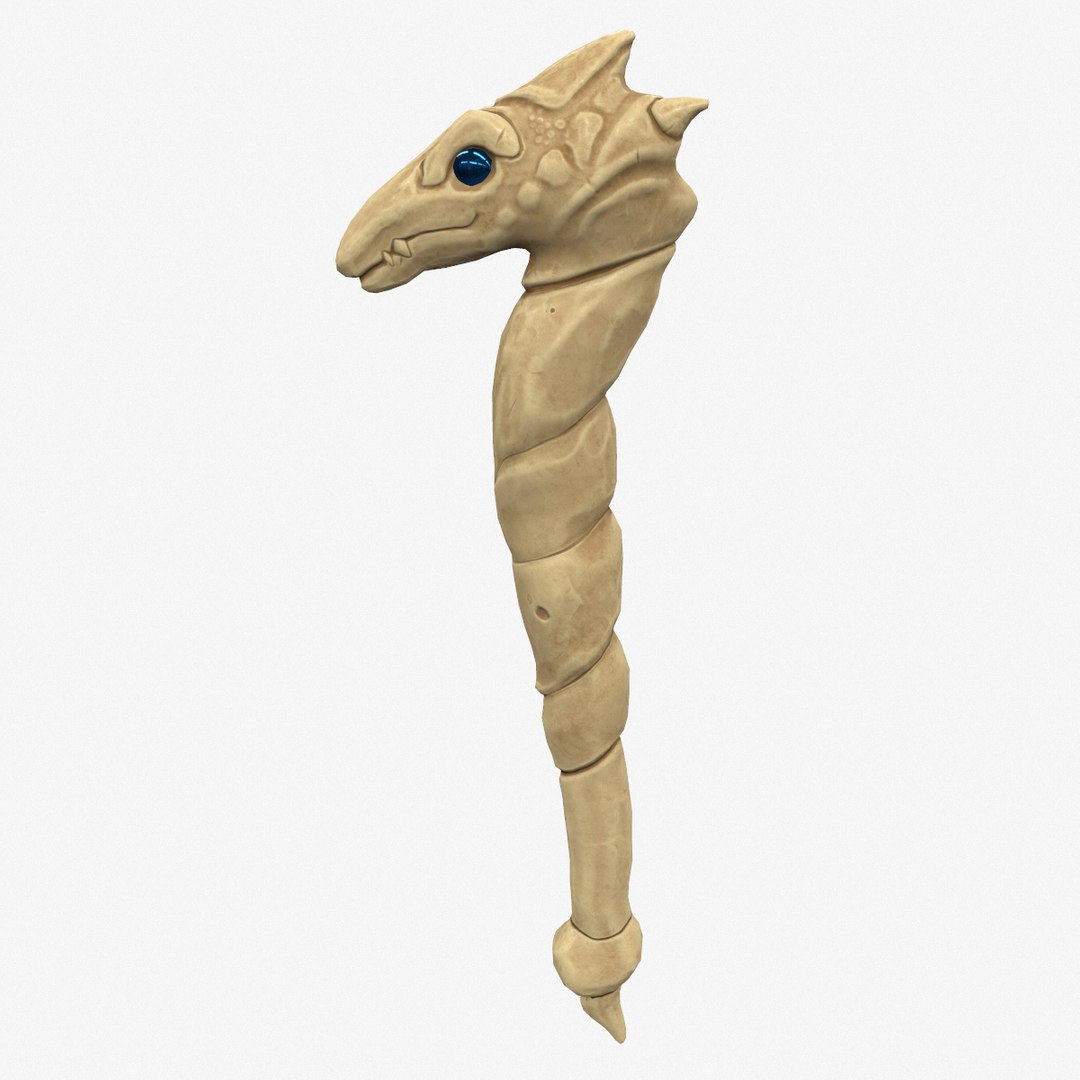 Dragon Staff Pbr 3D Model - TurboSquid 1447244
