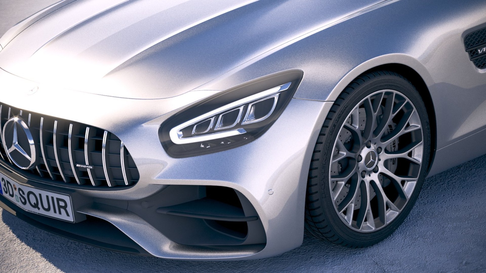 Mercedes-benz Amg Gt 3D Model - TurboSquid 1386956