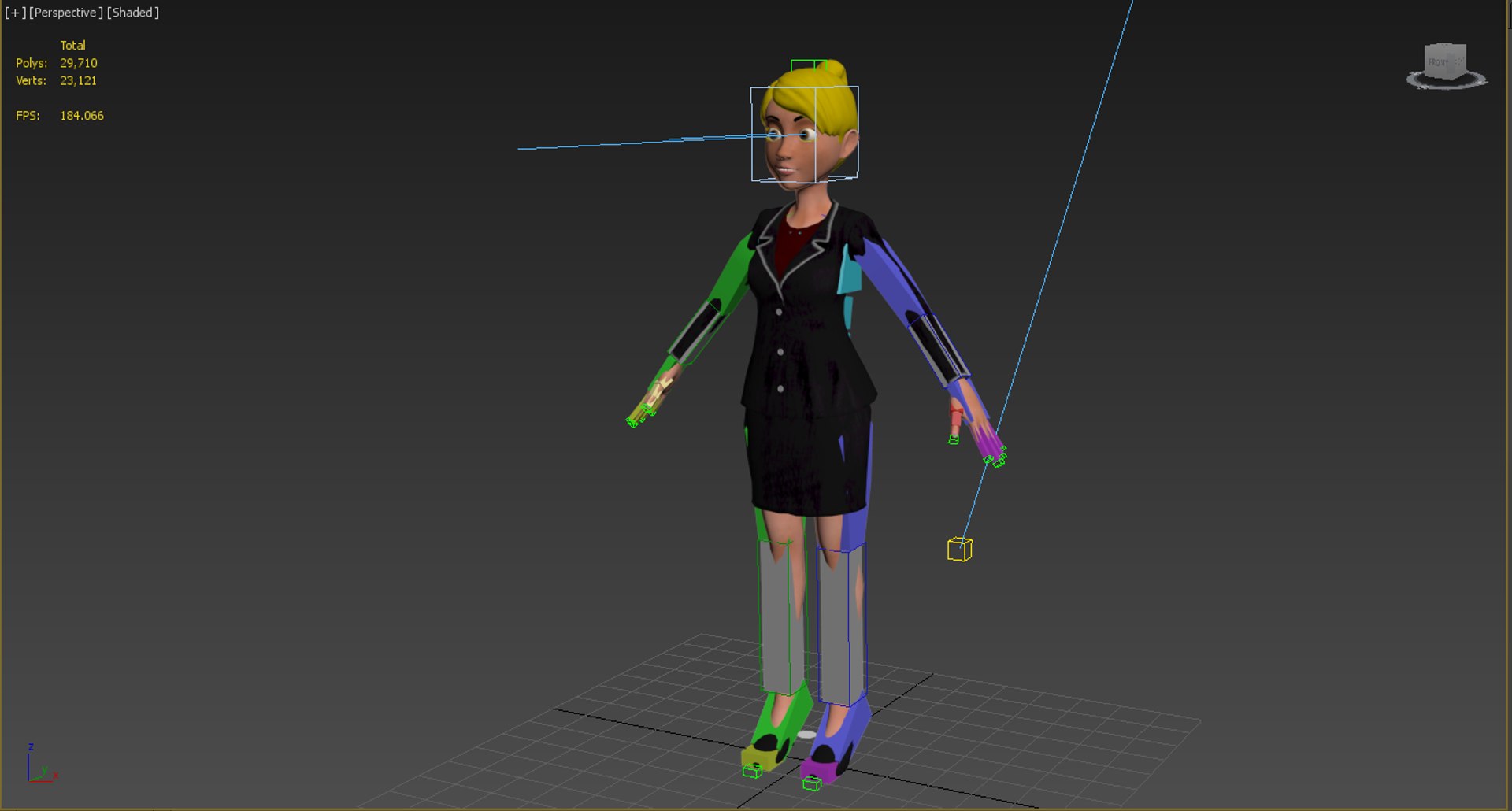 Secretary Character 3D Model - TurboSquid 1367396