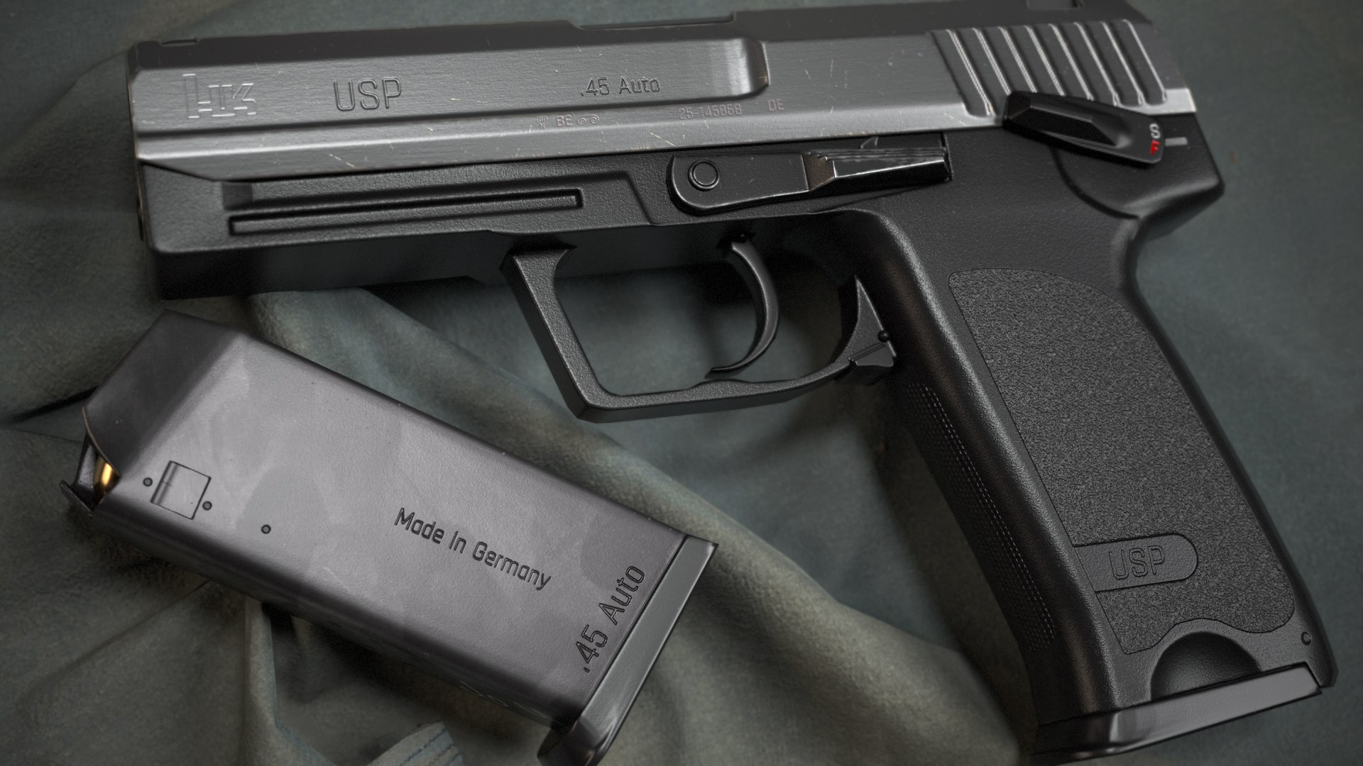 HK USP 9MM Pistol 3D Model - TurboSquid 2219001