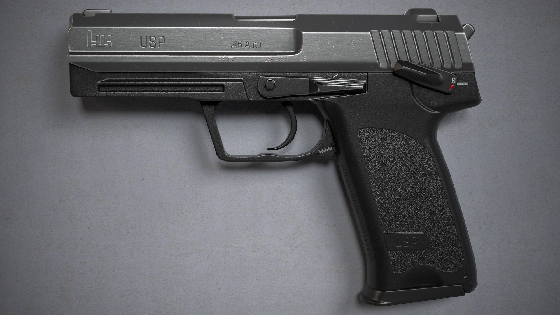 HK USP 9MM Pistol 3D Model - TurboSquid 2219001