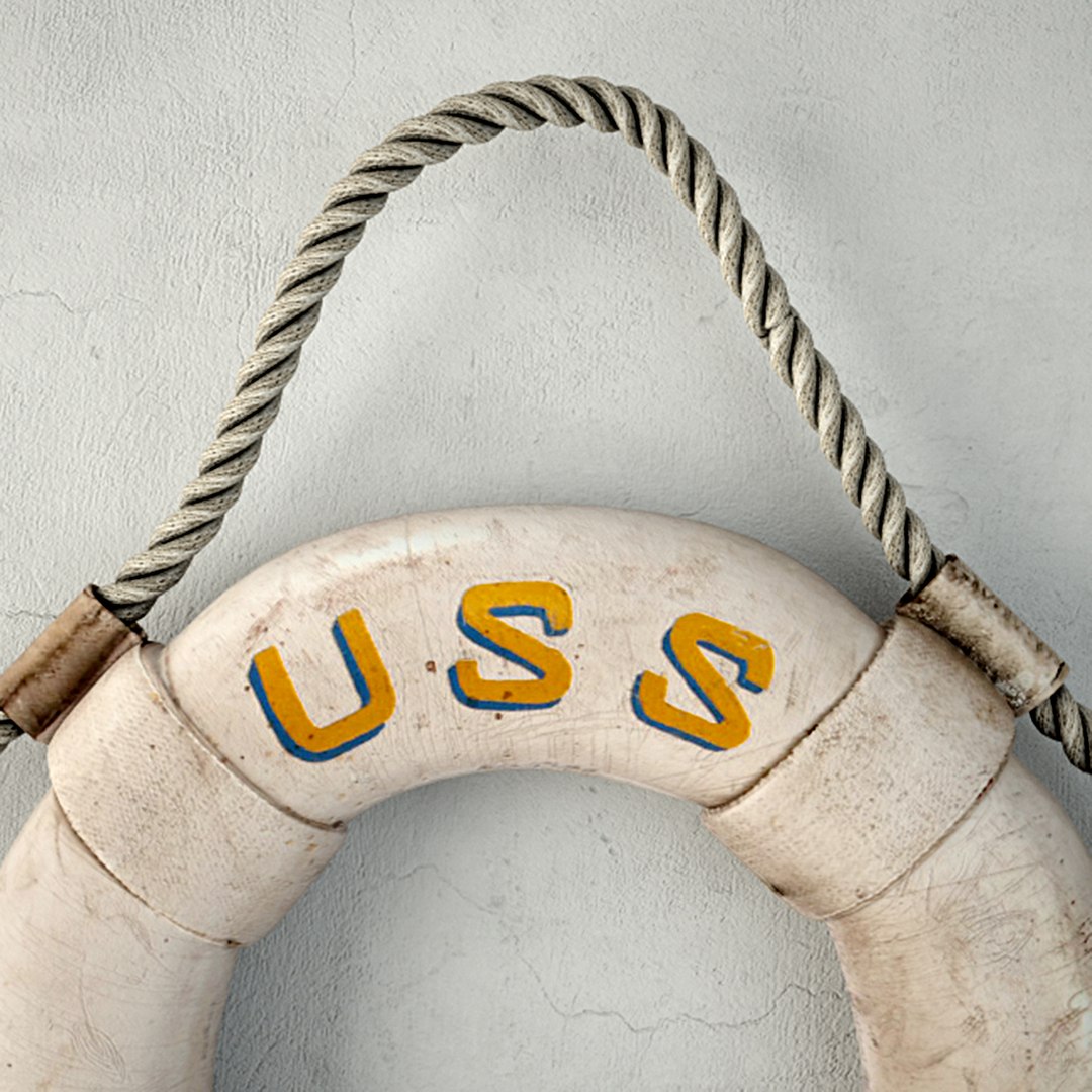 3D uss arcadia life ring - TurboSquid 1204267