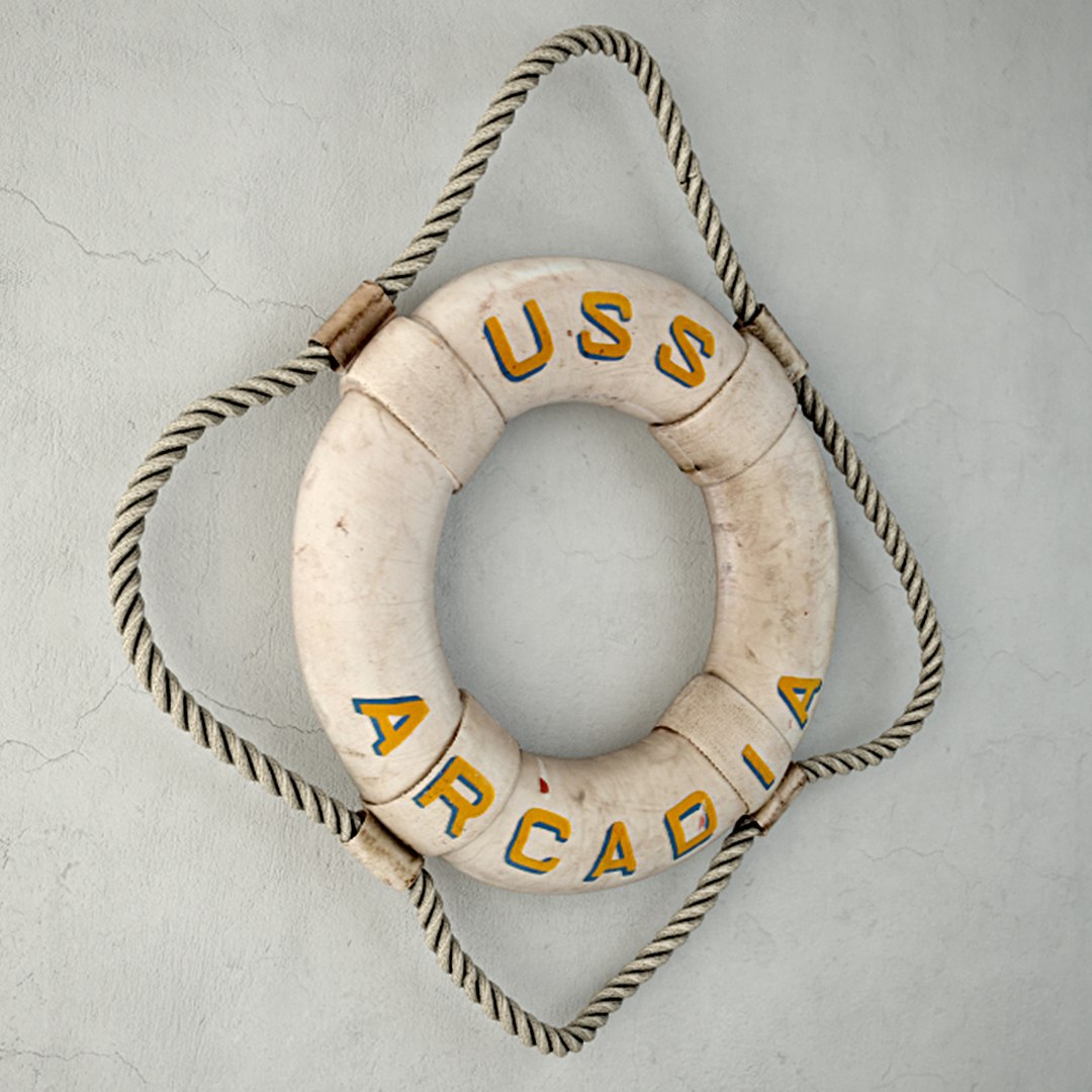 3D uss arcadia life ring - TurboSquid 1204267