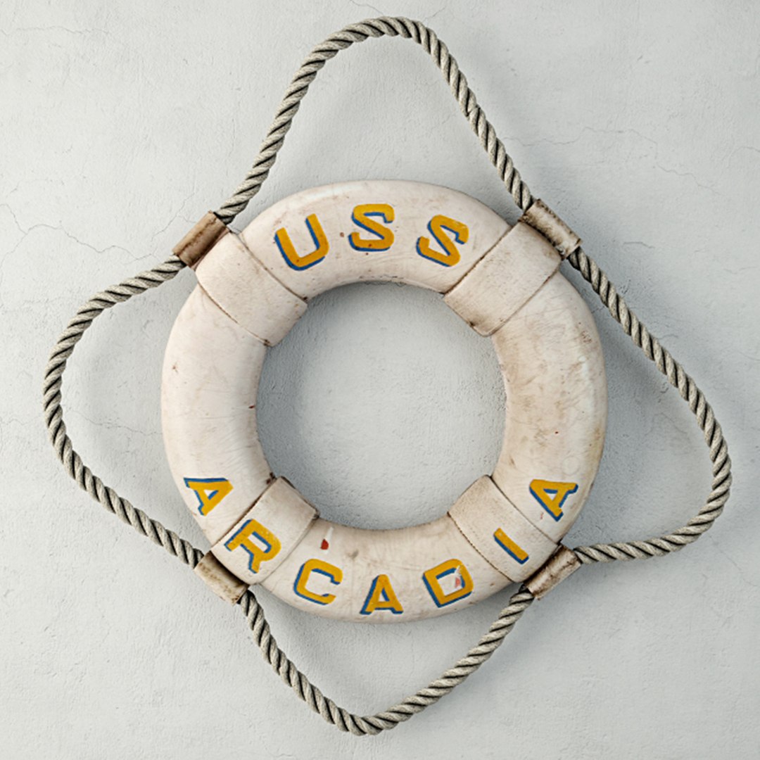 3D uss arcadia life ring - TurboSquid 1204267
