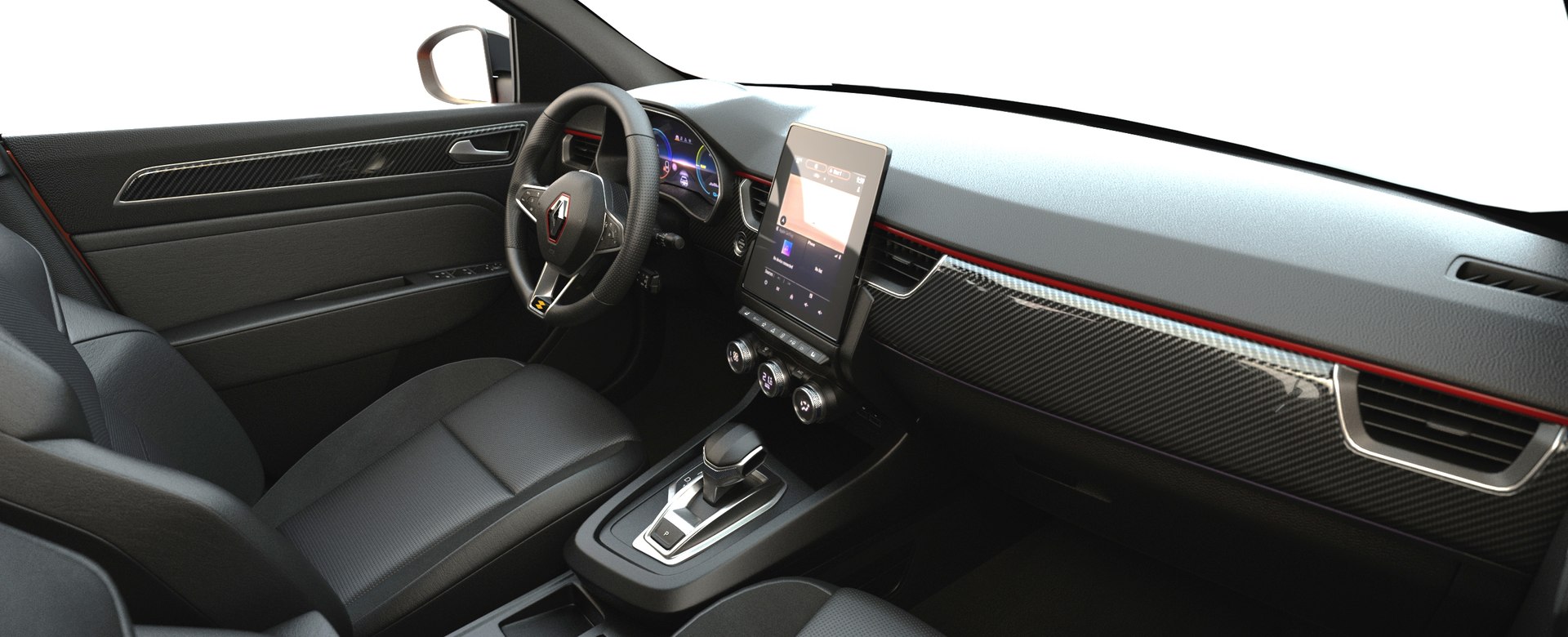 Renault Arkana 2022 Opening doors and trunk 3D - TurboSquid 1783292