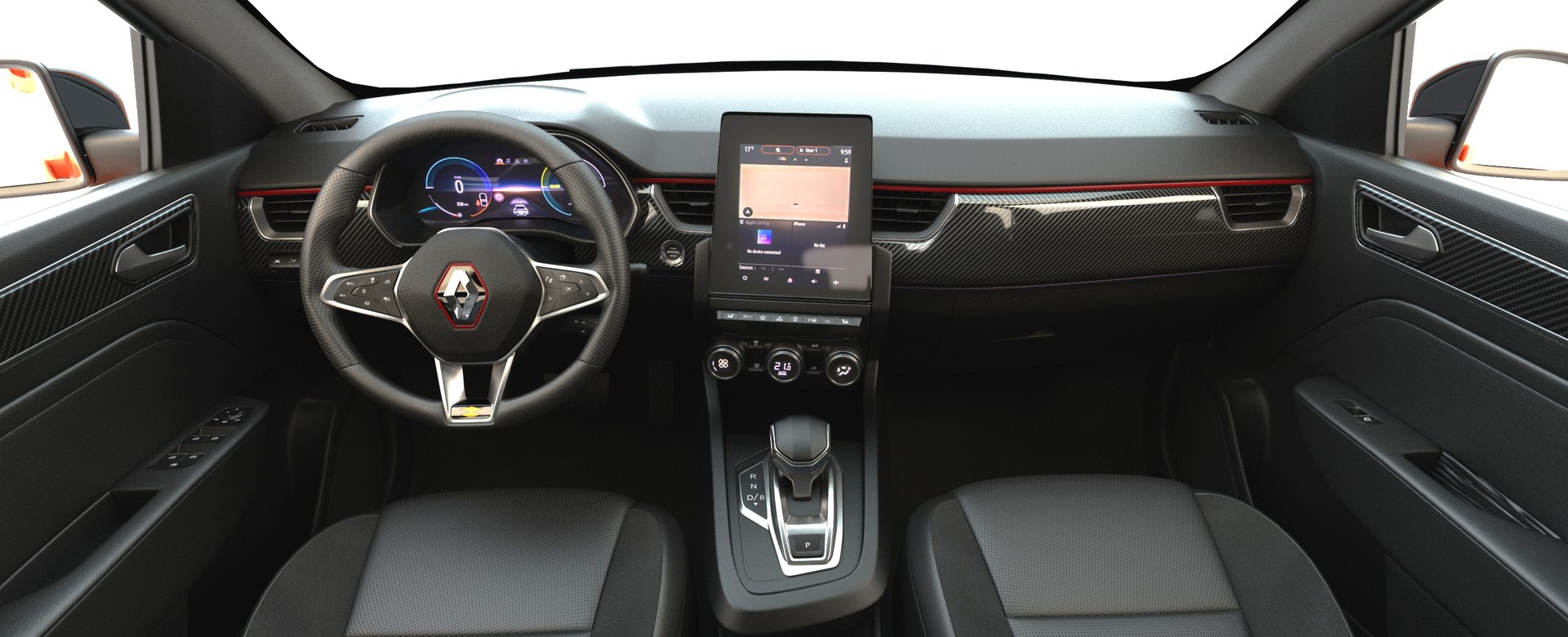 Renault Arkana 2022 Opening doors and trunk 3D - TurboSquid 1783292