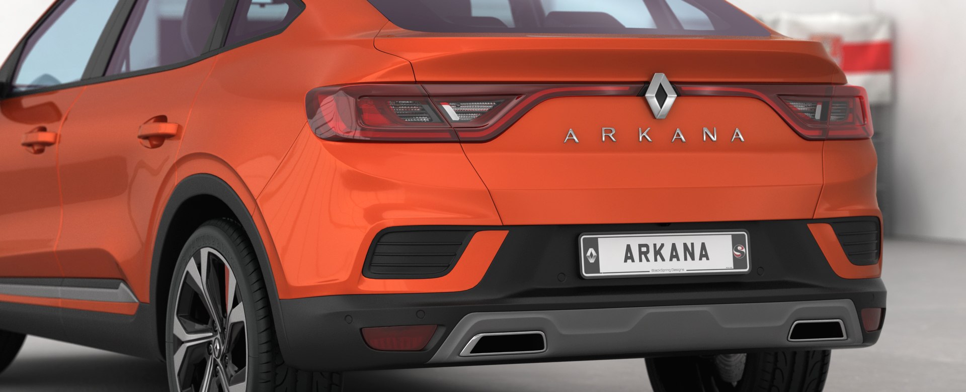 Renault Arkana 2022 Opening doors and trunk 3D - TurboSquid 1783292