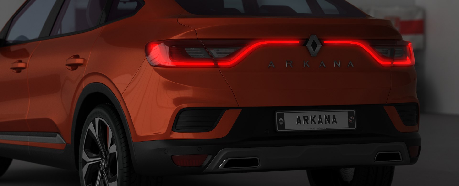 Renault Arkana 2022 Opening doors and trunk 3D - TurboSquid 1783292