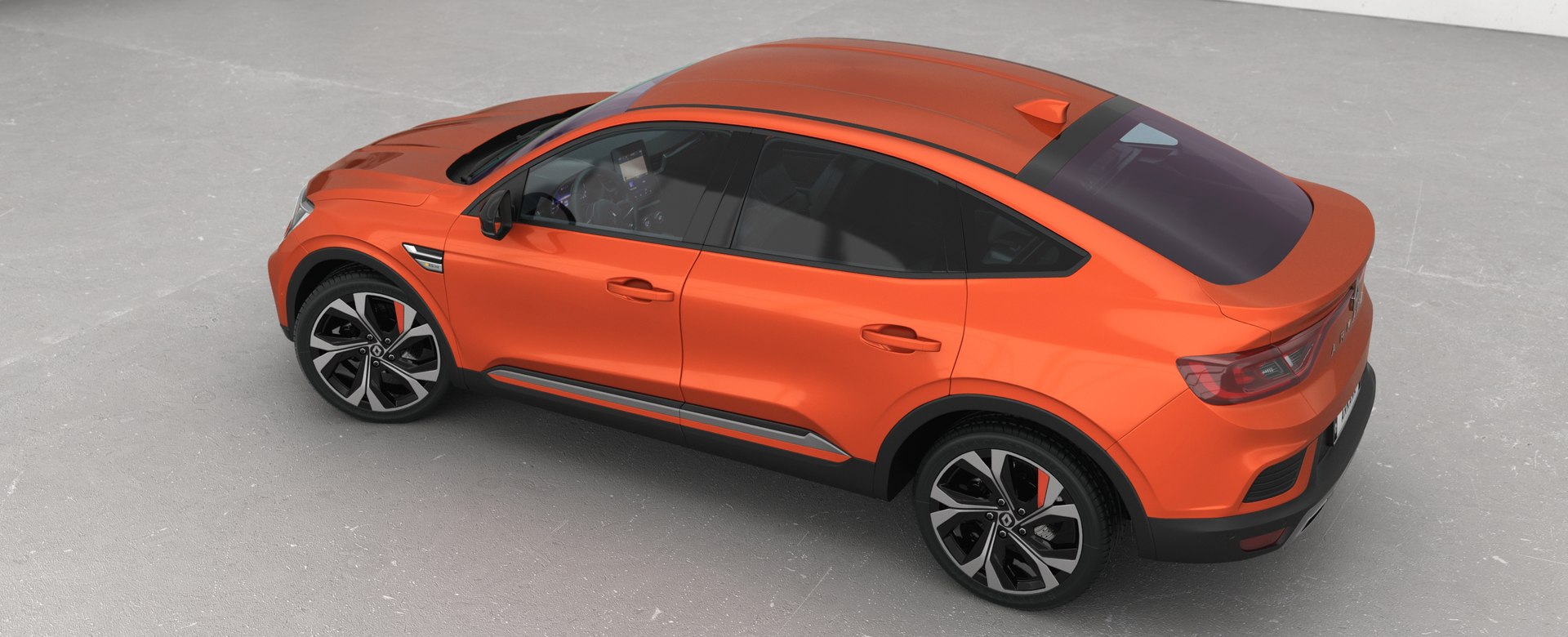 Renault Arkana 2022 Opening doors and trunk 3D - TurboSquid 1783292