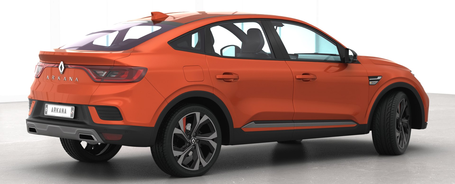 Renault Arkana 2022 Opening doors and trunk 3D - TurboSquid 1783292