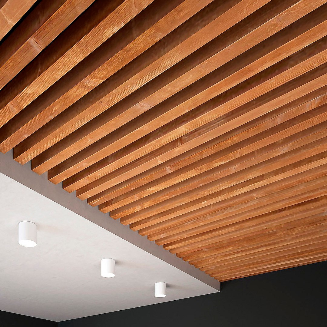 3D Wooden Wood Ceiling Model - TurboSquid 1371426