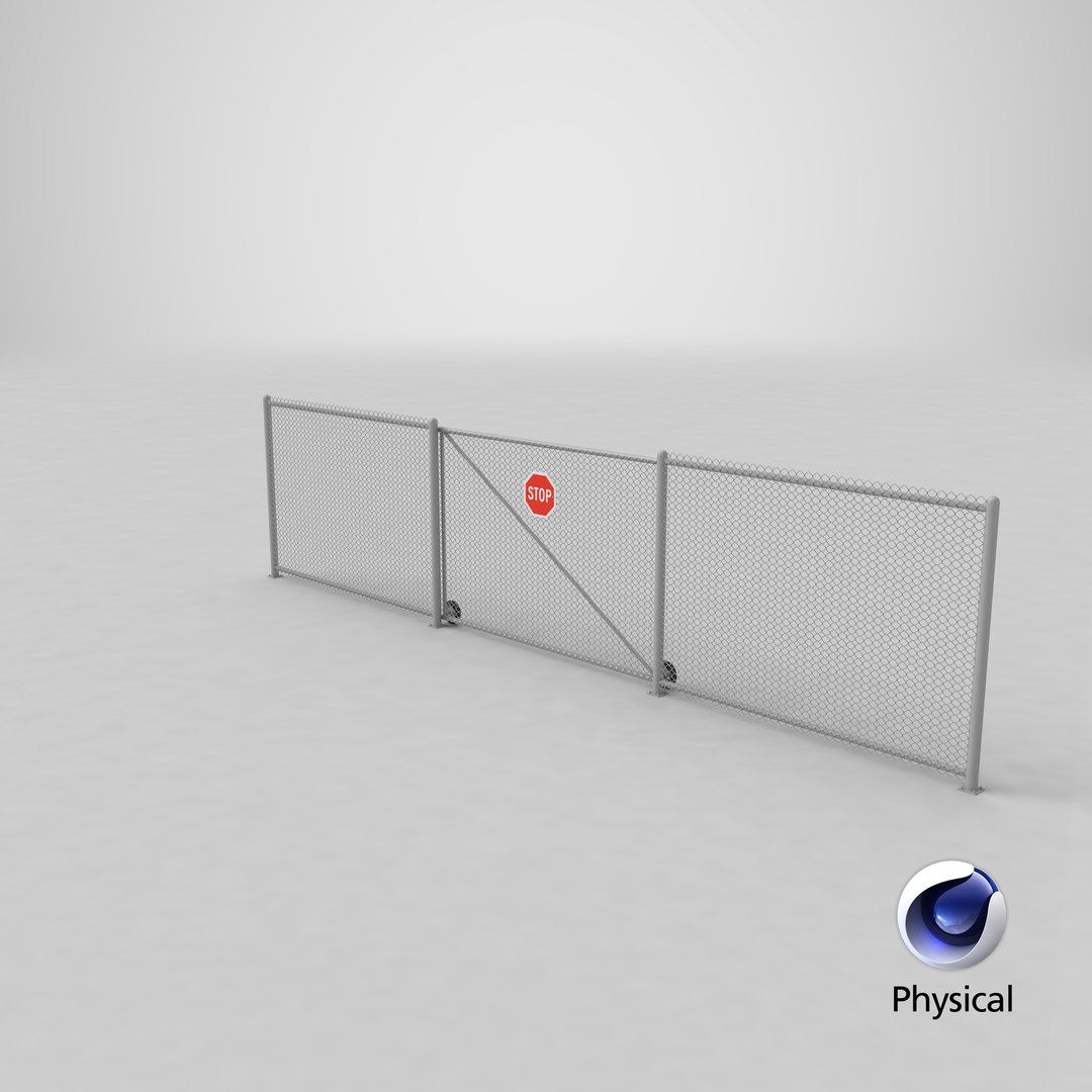 3D Metal Fence 07 Model - TurboSquid 2043824
