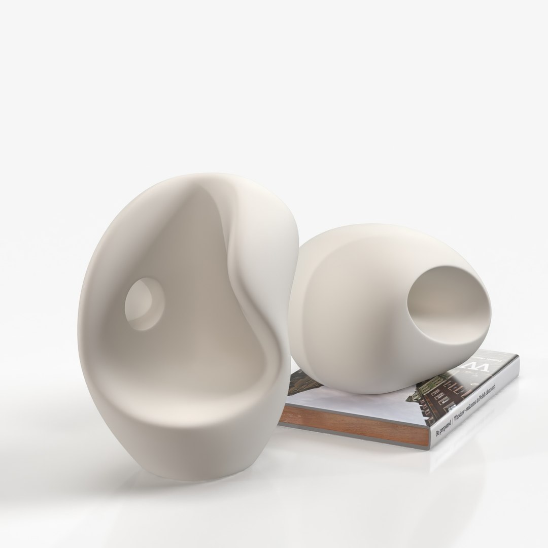 Alba Ceramic Sculptural Objects PBR 3D Model - TurboSquid 2236630