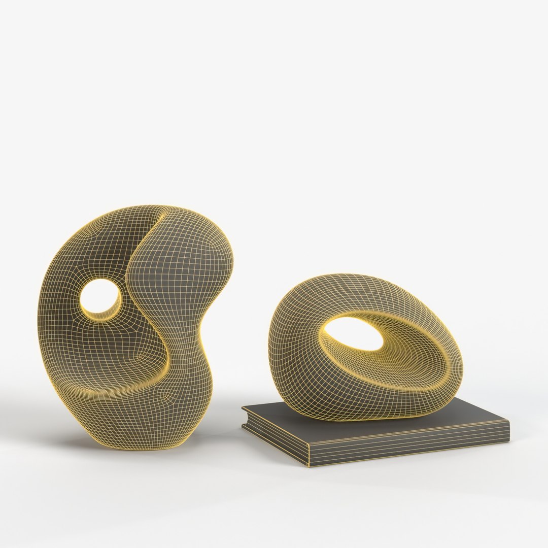 Alba Ceramic Sculptural Objects PBR 3D Model - TurboSquid 2236630