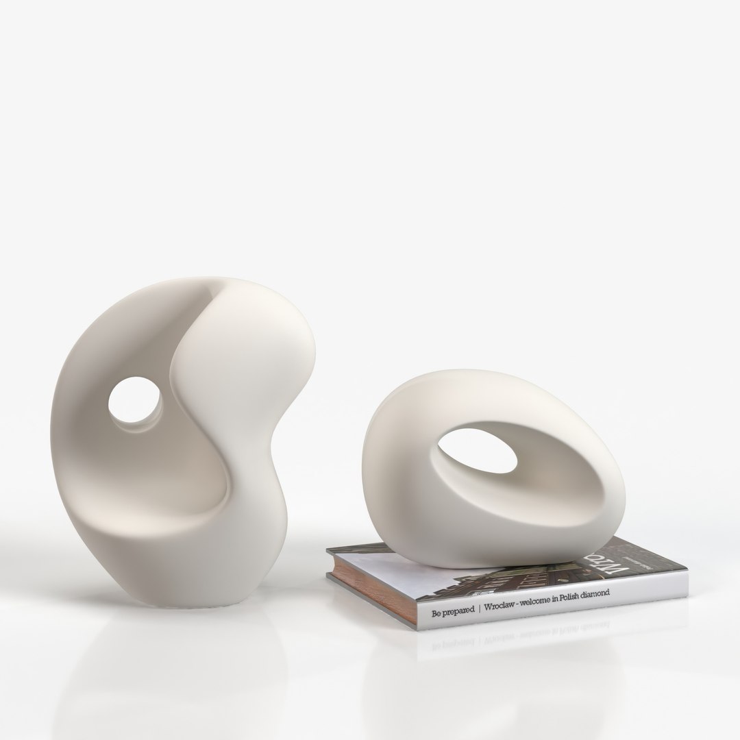 Alba Ceramic Sculptural Objects PBR 3D Model - TurboSquid 2236630